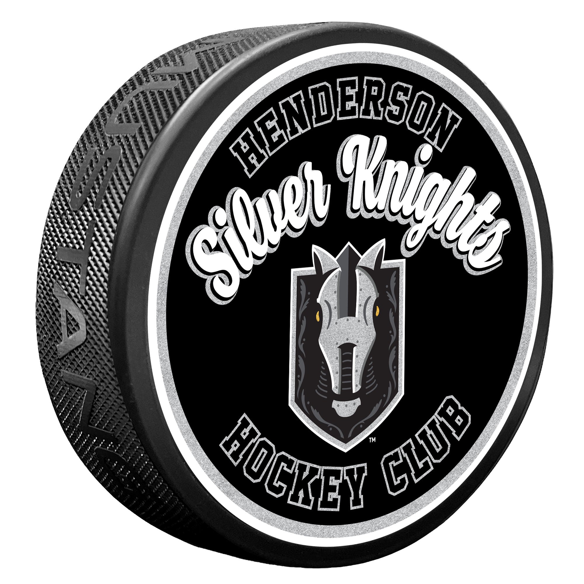 Henderson Silver Knights Puck - Script – Sports Decor